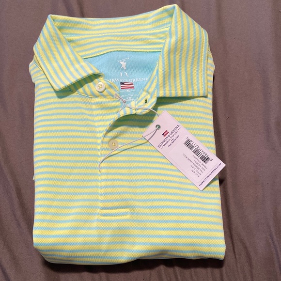 Fairway & Greene | Shirts | Fairway Greene Striped Golf Polo | Poshmark